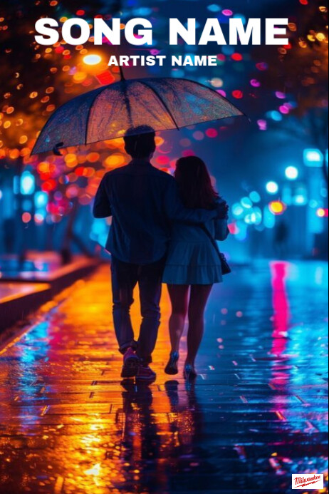 Plantilla de Professional Couple Love Song Album Cover Poster ...