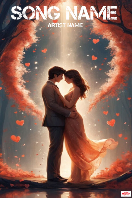 Professional Couple Love Song Album Cover Poster Template | PosterMyWall