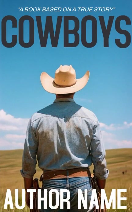 Copy of Professional Cowboy Western Book Cover Kindle | PosterMyWall