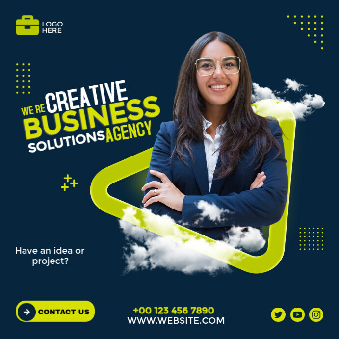 Copy of Professional Creative Business Solutions Agency Flyer | PosterMyWall