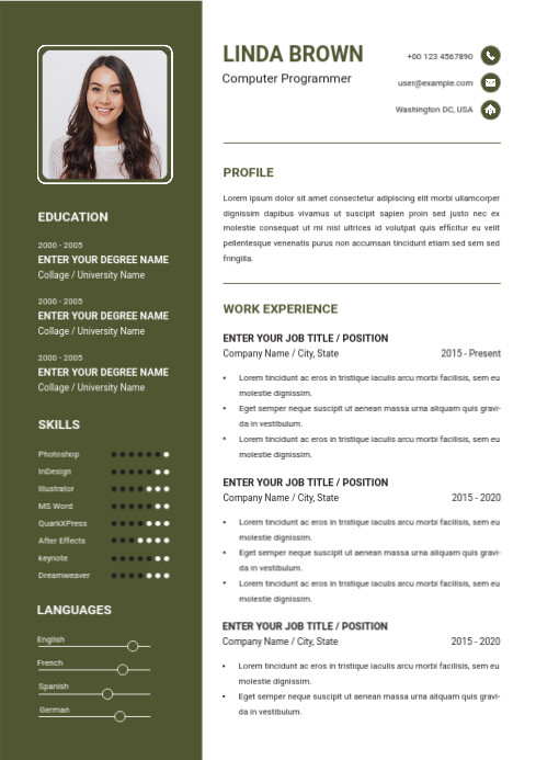 Copy of Professional Creative Resume Template | PosterMyWall