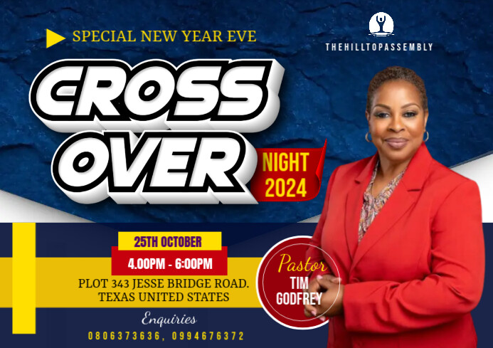 Professional Crossover A4 Template | PosterMyWall