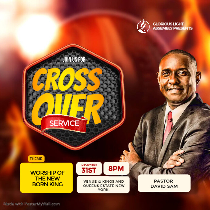 Professional Crossover Church Flyer/ Crossover Design, Christmas Carol ...