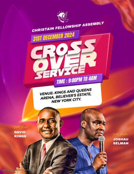 Professional Crossover Church Flyer/ Crossover Design, Christmas Carol ...