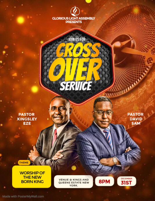 Professional Crossover Church Flyer/ Crossover Design, Christmas Carol ...