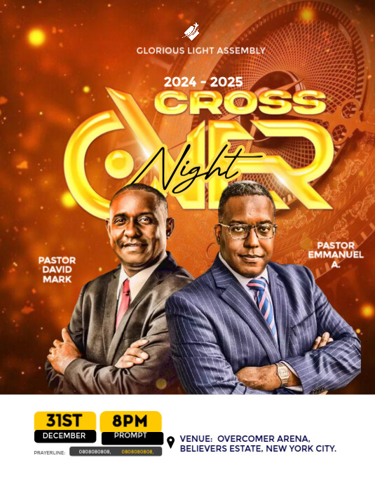 Professional Crossover Church Flyer/ Crossover Design, Christmas Carol ...