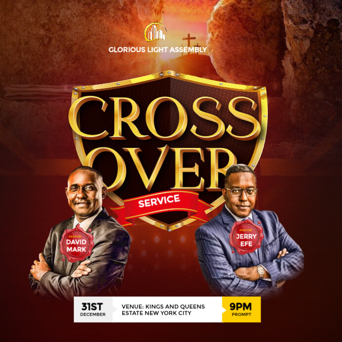 Professional Crossover Church Flyer/ Crossover Design, Christmas Carol ...