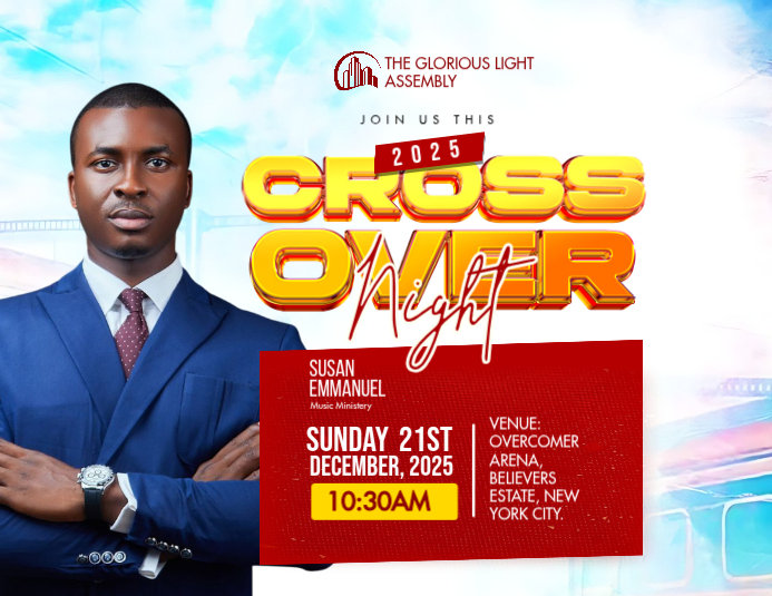 Copy of Professional Crossover Night Flyer, Watch Night Church Event ...
