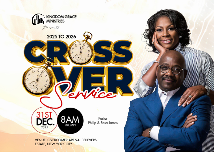 Professional Crossover Service Flyer, New Year Eve Church Event, Watch ...