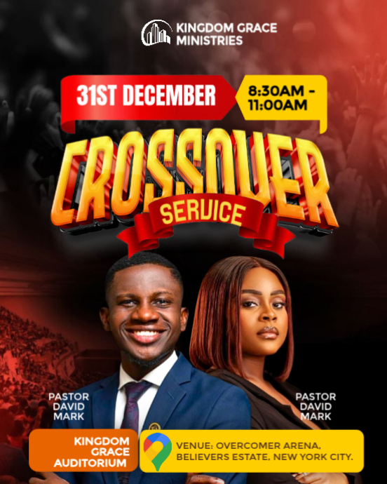 Professional Crossover Service Flyers Instagram Portrait Template ...