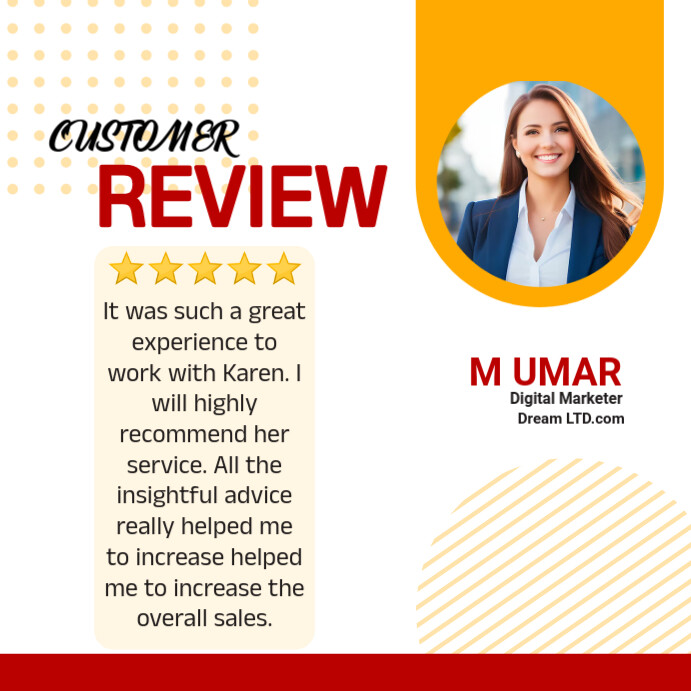 Plantilla de Professional Customer Review Instagram Post | PosterMyWall