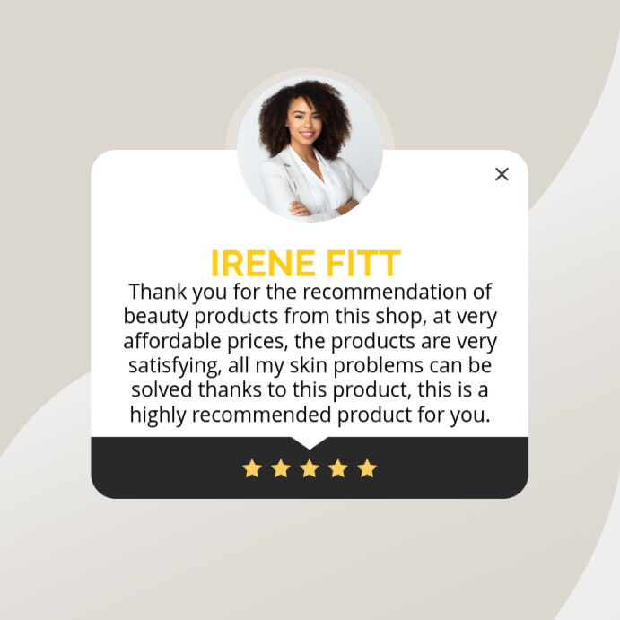 Plantilla de Professional Customer Review Instagram Post | PosterMyWall