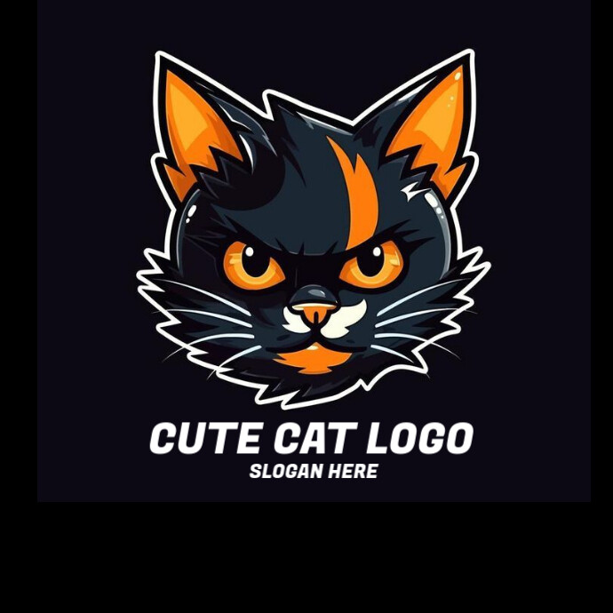 Cute Cat Logo Kitty