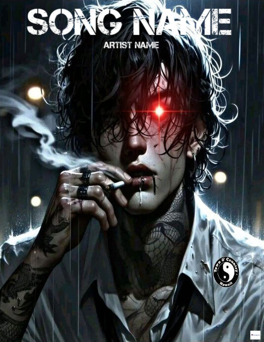 Professional Dangerous Man Album Cover Flyer (us Letter) Template ...
