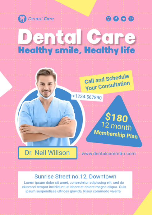 Professional Dental Care Ads Template | PosterMyWall