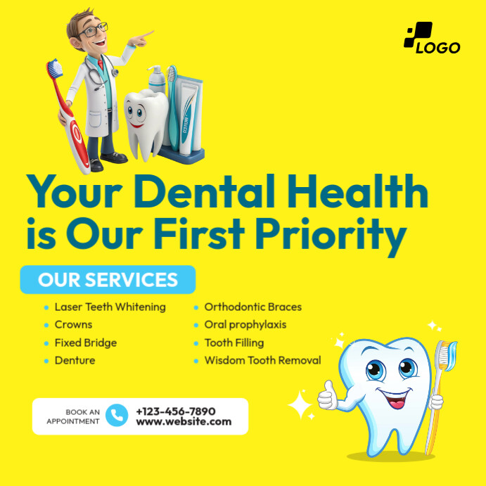 Professional Dentist Ad Template | PosterMyWall