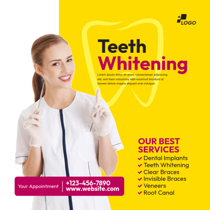 Copy of Professional Dentist Ad Template | PosterMyWall