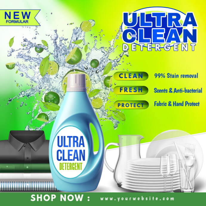 Copy of Professional Detergent Add Instagram Post | PosterMyWall