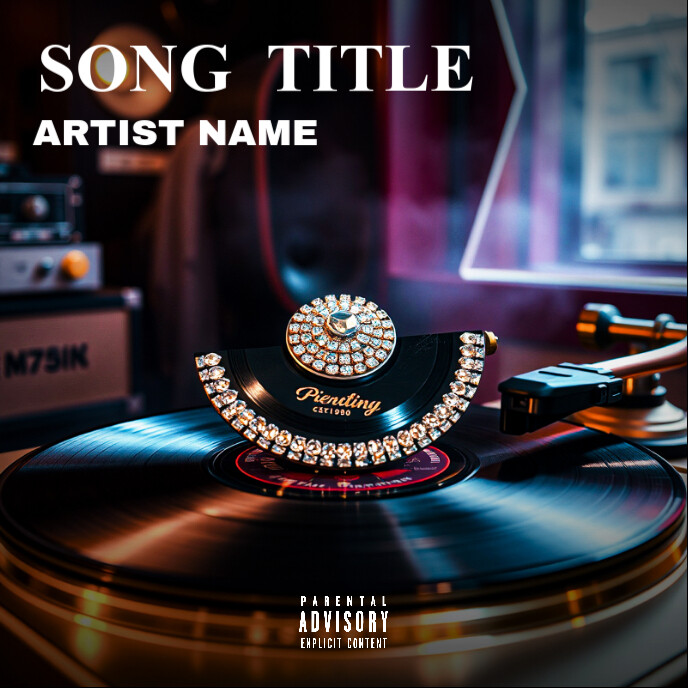 Professional Diamnod And Cd Vinly Album Cover Template | PosterMyWall