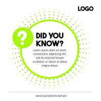 Professional Did You Know Instagram Post Template | PosterMyWall