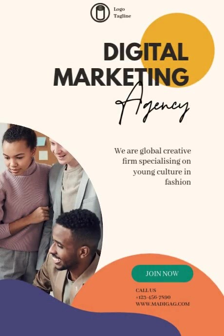Professional Digital Marketing Agency Poster Template | PosterMyWall