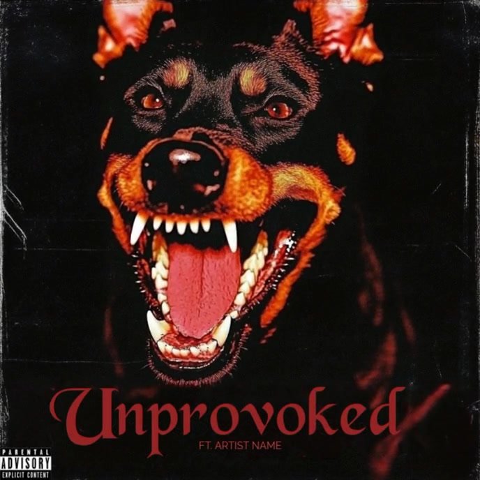 Professional Dog Barking. Rap. Hip Hop. Mixtape. Album Cover. 21savage ...