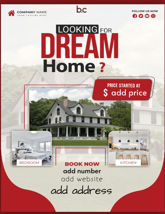 Professional Dream Home Real Estate Flyer - C Template | PosterMyWall