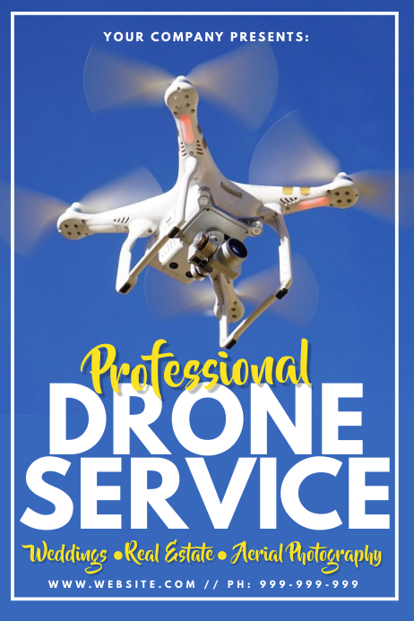 Copy of Professional Drone Service Poster | PosterMyWall