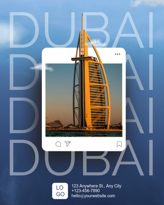 Professional Dubai Instagram Portrait Template | PosterMyWall