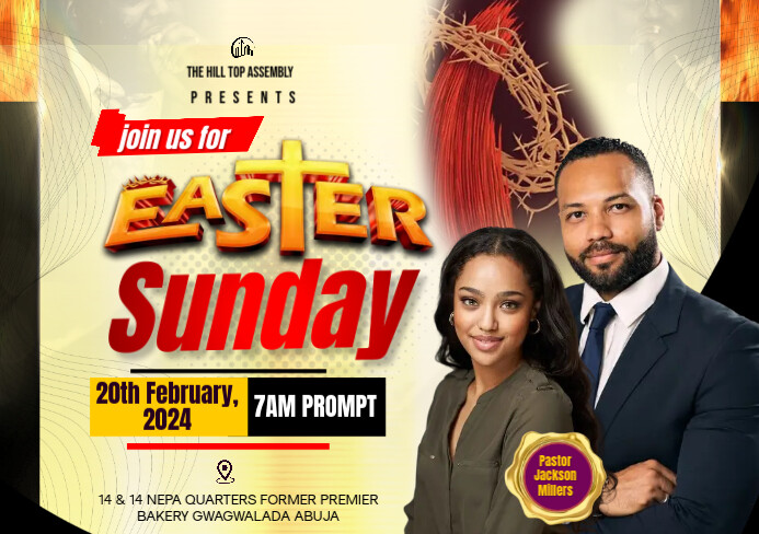 Professional Easter A5 Template | PosterMyWall