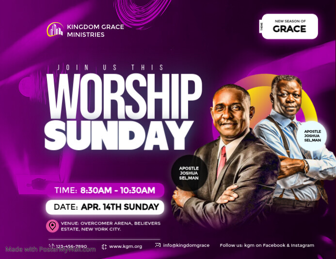 Copy of Professional Easter Bible Study, Easter Church, Revival Prayer Worship And Praise ...