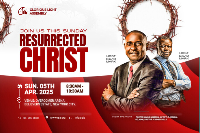 Copy of Professional Easter Bible Study, Easter Church, Revival Prayer Worship And Praise ...