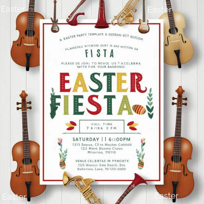 Professional Easter Party Instagram Post Template | PosterMyWall