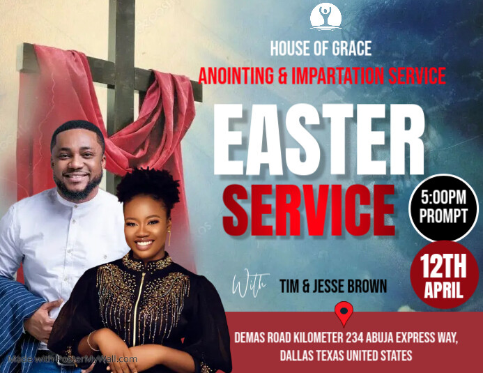 Professional Easter Service Flyer (us Letter) Template | PosterMyWall