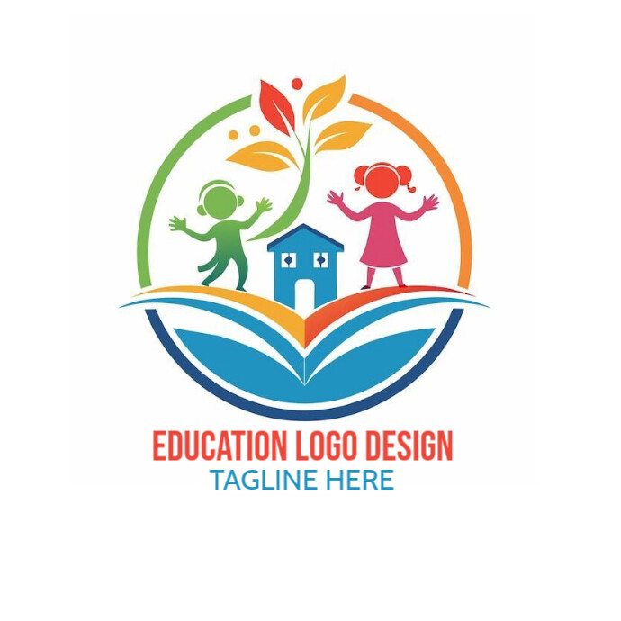 Professional Education Child Logo Design Logo เทมเพลต | PosterMyWall