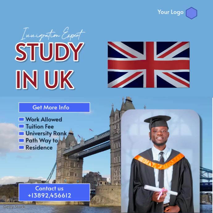 Professional Educational Study Visa Instagram Post Facebook video ads ...