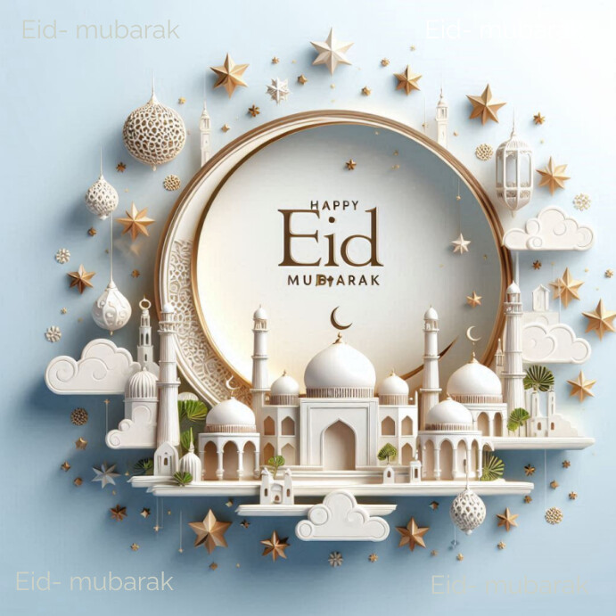 Plantilla de Professional Eid- Mubarak Instagram Post | PosterMyWall