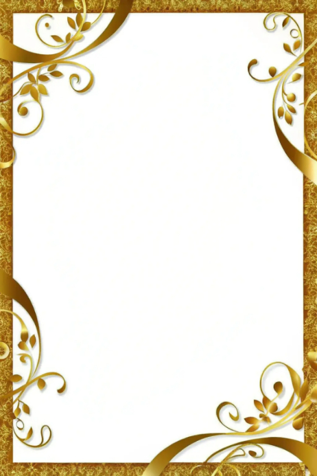 Professional Elegant Golden Frame Poster Template | PosterMyWall