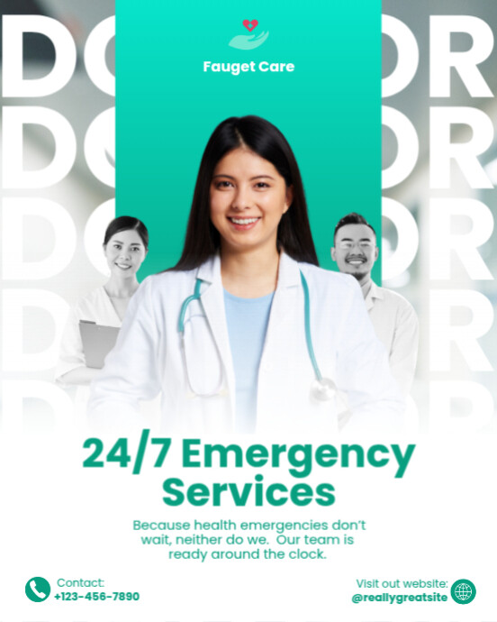 Professional Emergency Service Instagram Portrait Template | PosterMyWall