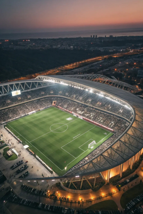 Professional Epic Stadium Night View Poster Template | PosterMyWall
