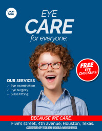 Eye Clinic Flyer Poster Advertisement Templat Template | PosterMyWall