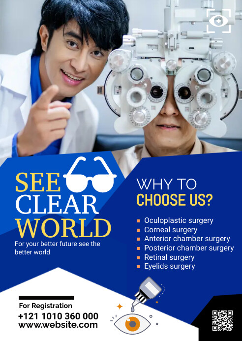 Professional Eye Treatment A6 Template | PosterMyWall