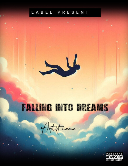 Plantilla de Professional Falling Into Dreams Flyer (us Letter ...