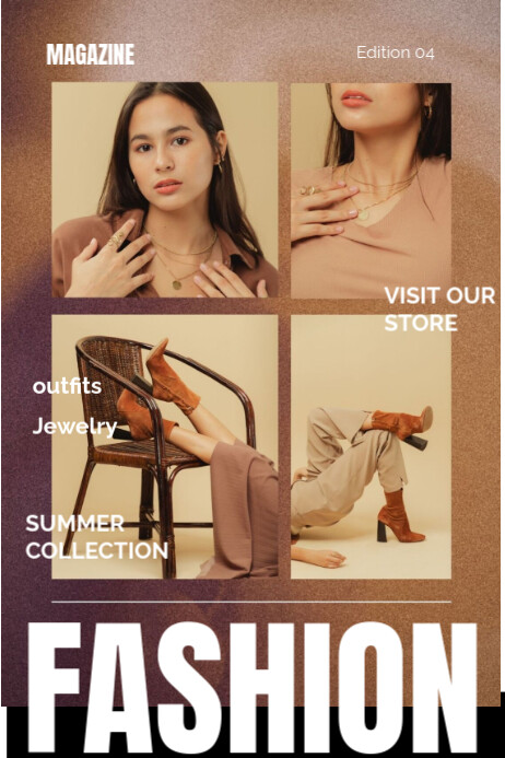 Copy of Professional Fashion Outfits Store Magazine Cover Poster ...