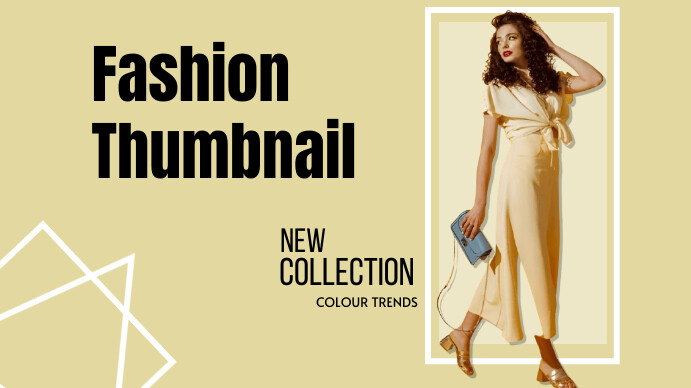 Professional Fashion Youtube Thumbnail Templat | PosterMyWall