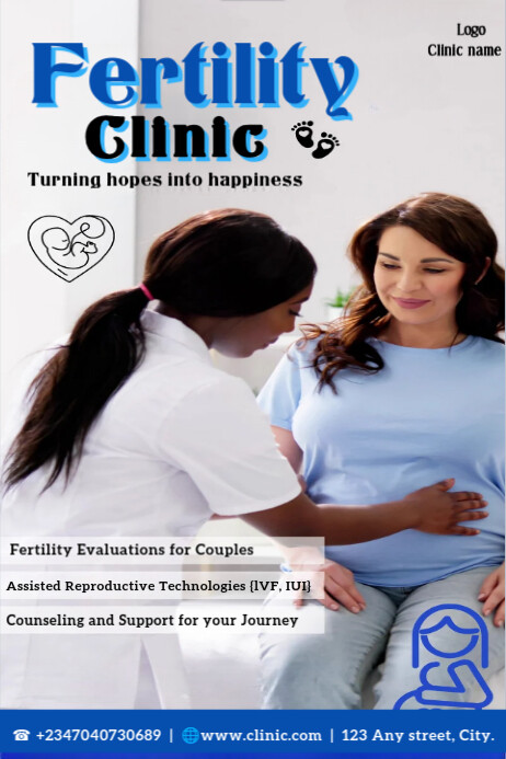 Copy of Professional Fertility Clinic Poster Poster | PosterMyWall