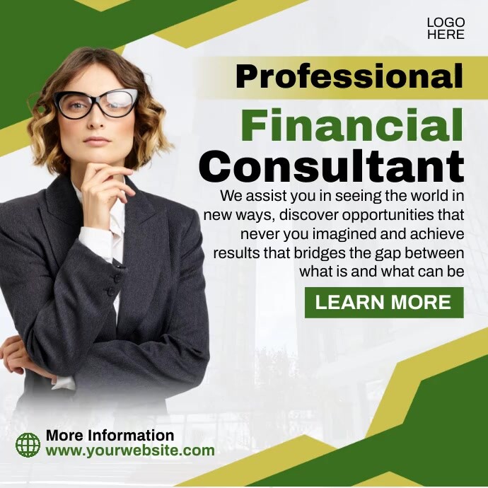 Copy of Professional Financial Consultant | PosterMyWall