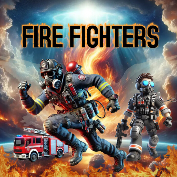 Professional Fire Fighter Instagram Post Template | PosterMyWall