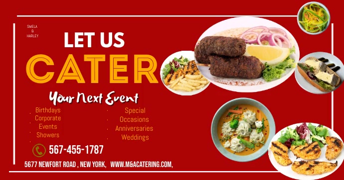 Professional Food Catering Services Template | PosterMyWall