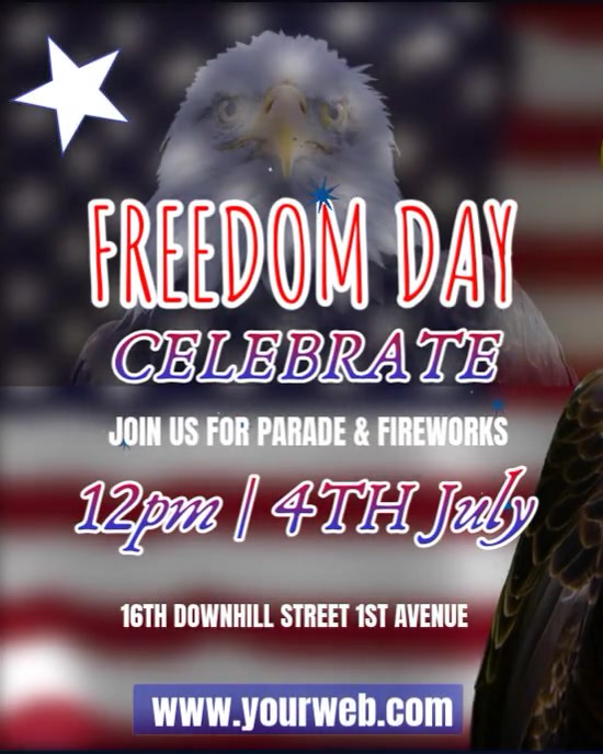 Professional Freedom Of America Instagram Portrait Template | PosterMyWall